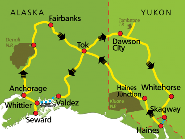 Best of Yukon & Alaska: Round-trip Sightseeing Tour from Whitehorse ...